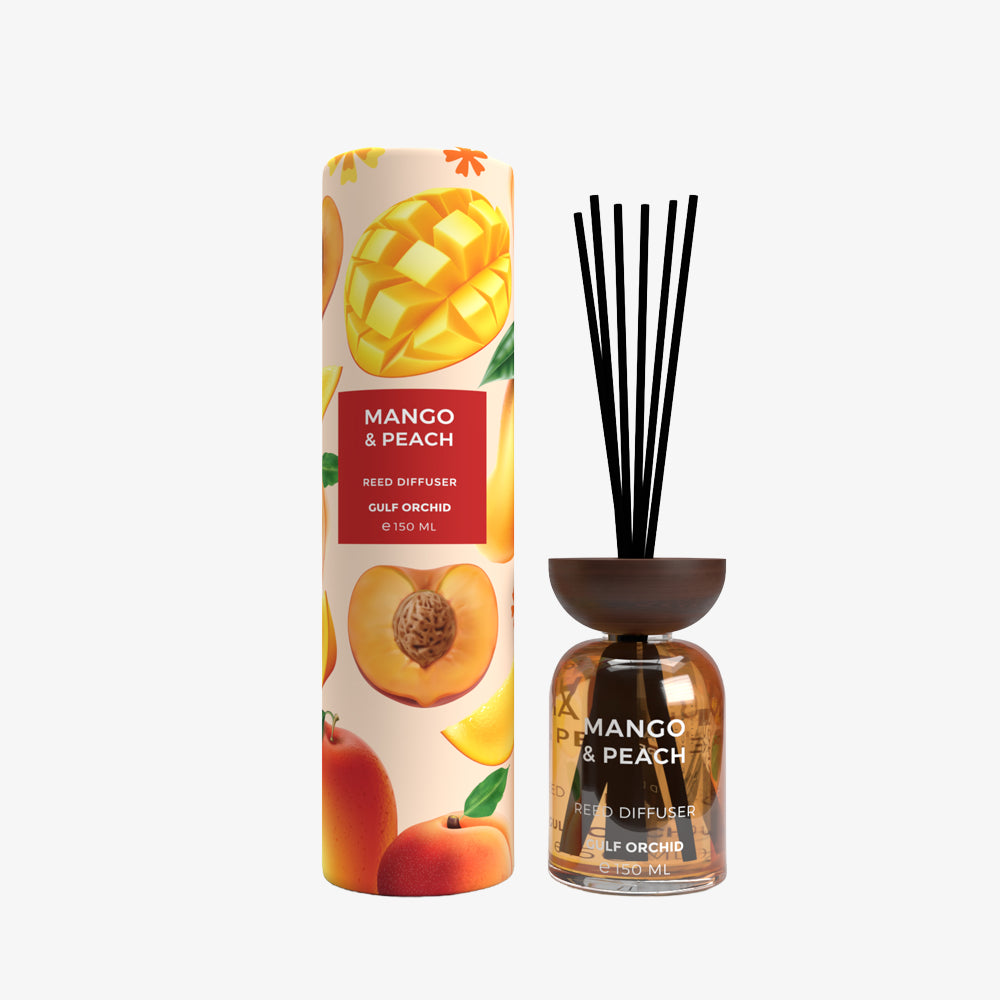 Reed Diffuser - Mango & Peach by Gulf Orchid – Sewar